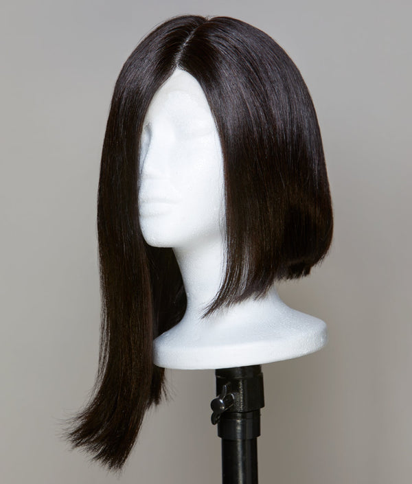 STRAIGHT SIDE PART LACE ASYMMETRICAL BOB WIG - The Bundle Outlet